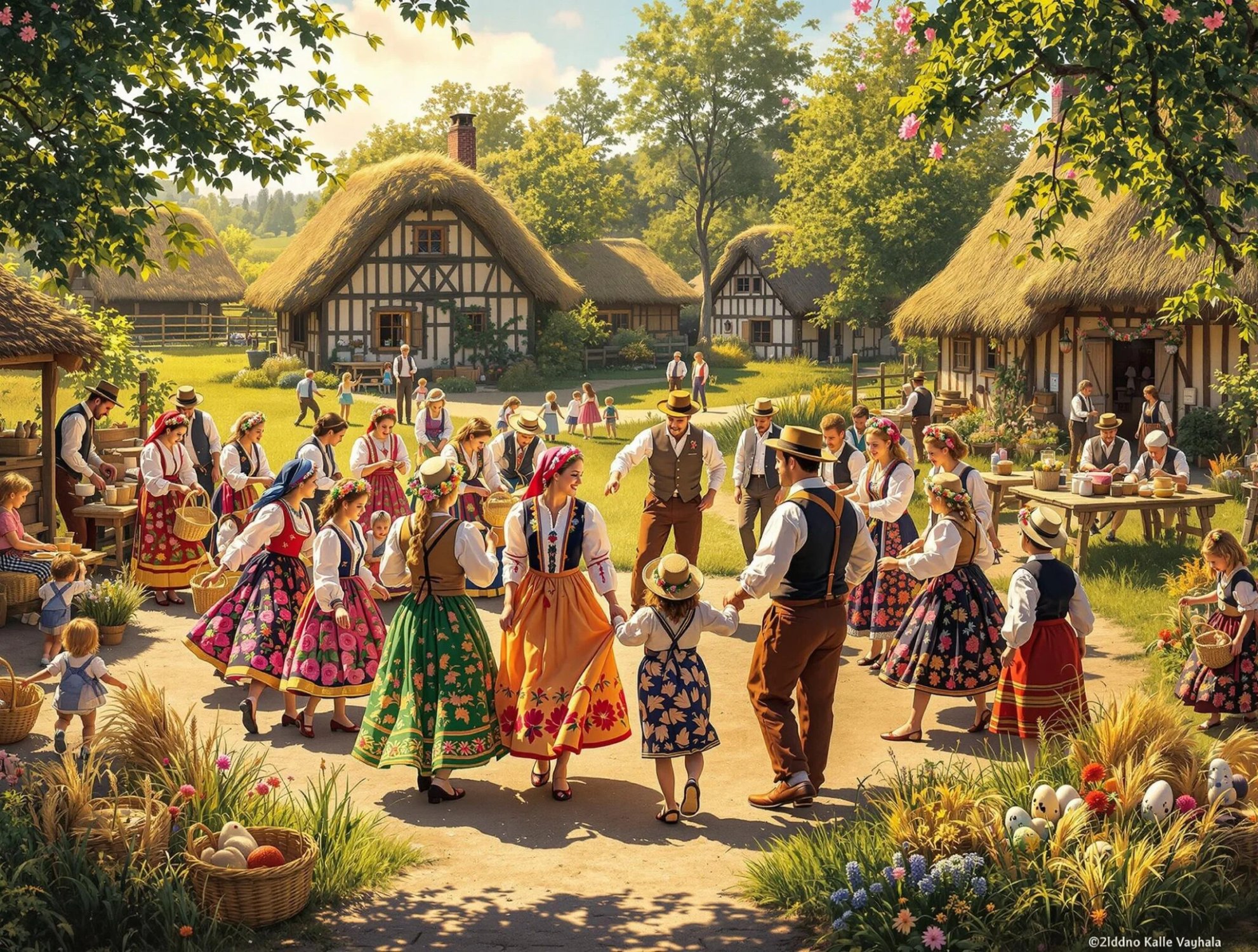 Solve 250924 b - Traditional celebration in a Polish village. jigsaw ...
