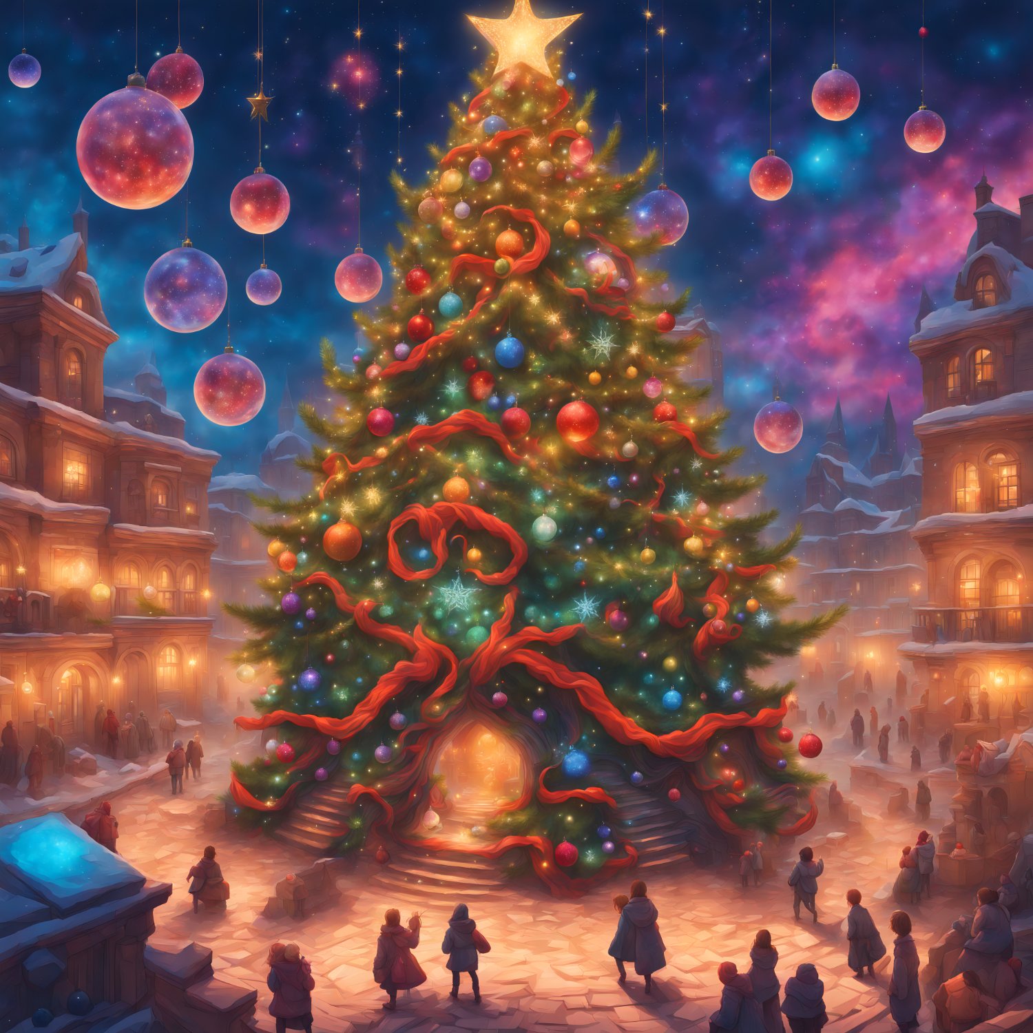 Solve !surreal_christmas_tree_in_the_middle_of_the_square_by_gerousia59 ...