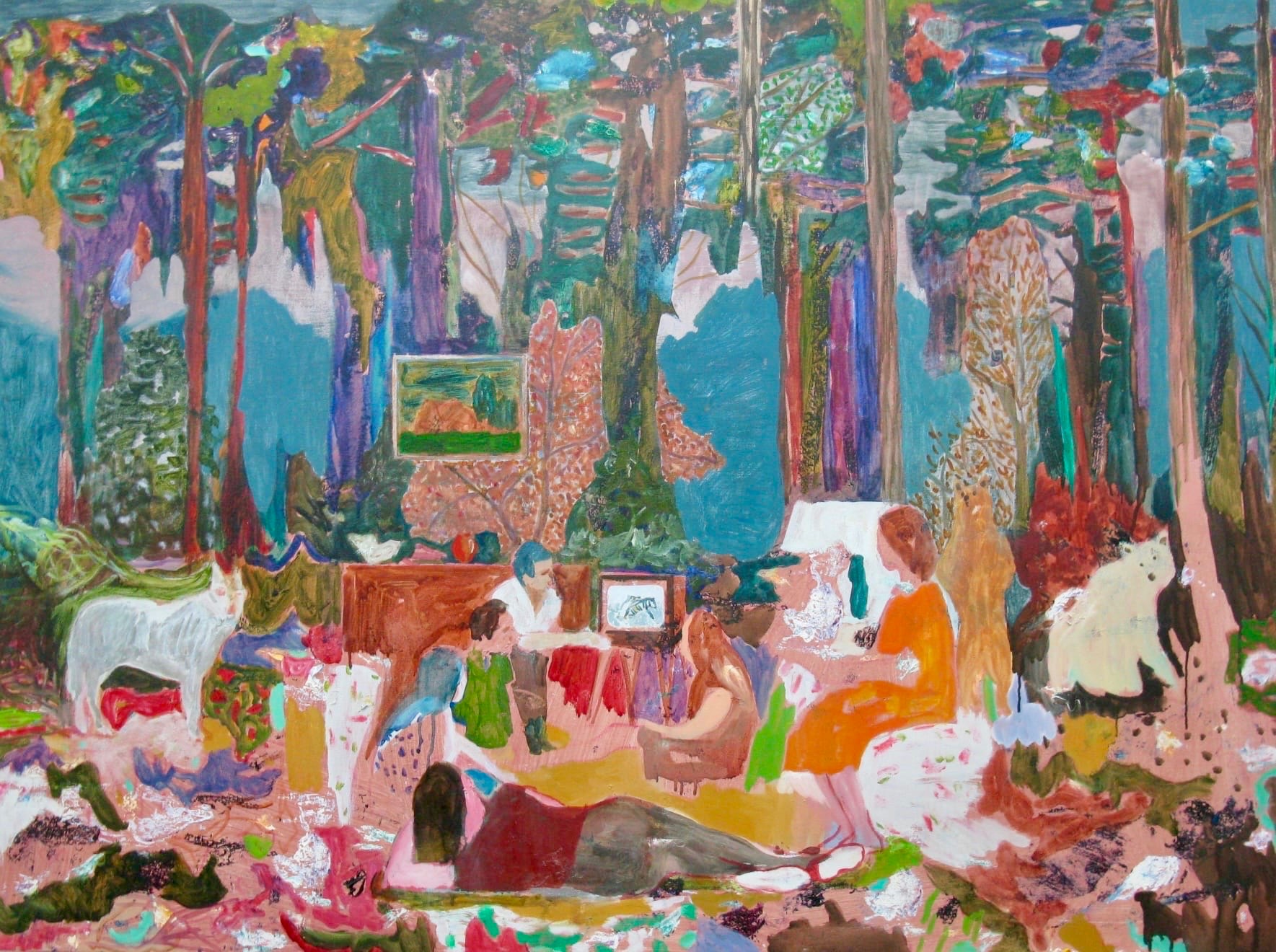 Solve Eleanor Moreton, The Family Wood, 2018, oil on canvas jigsaw ...