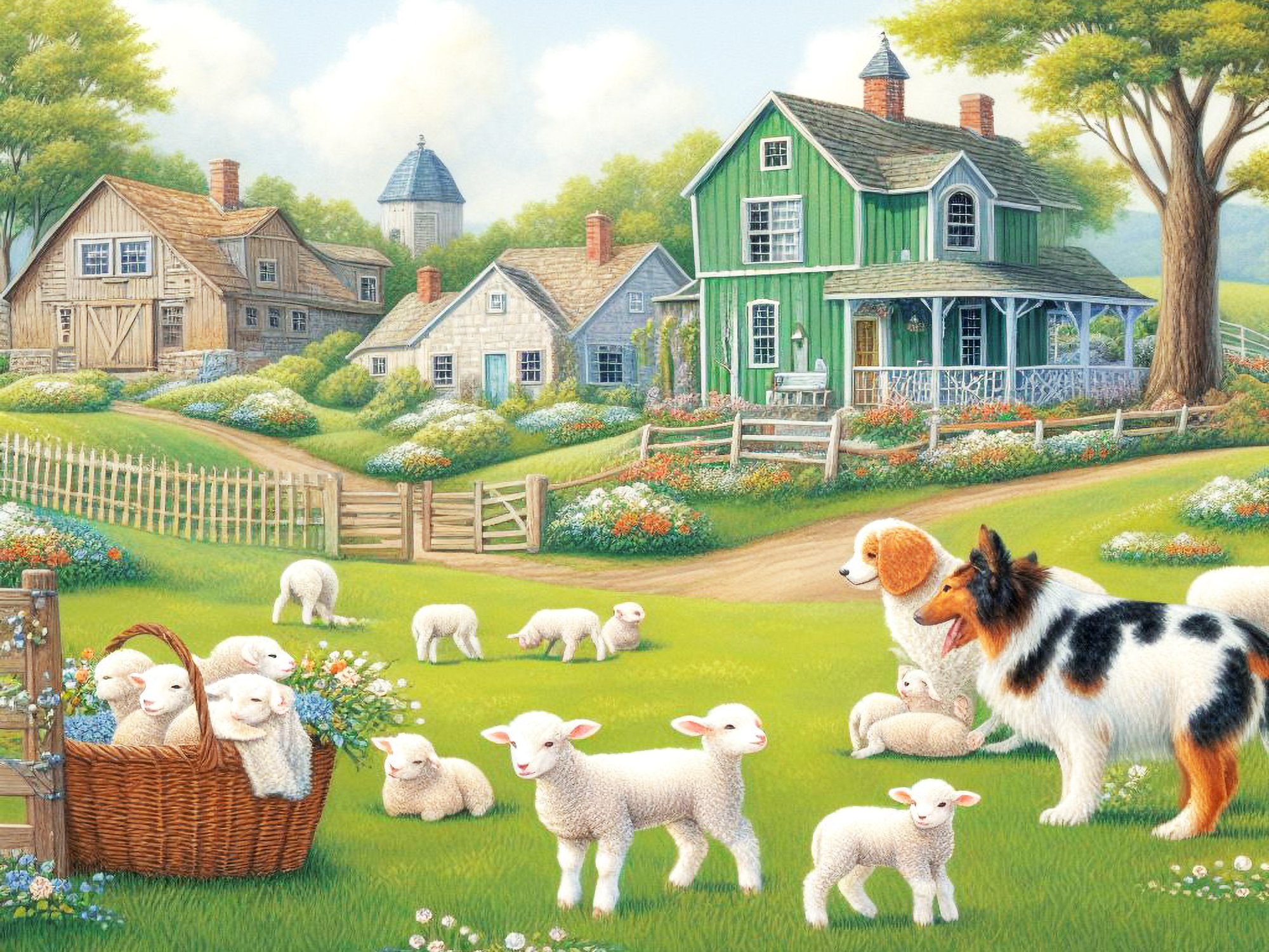 Solve Counting Sheep jigsaw puzzle online with 352 pieces