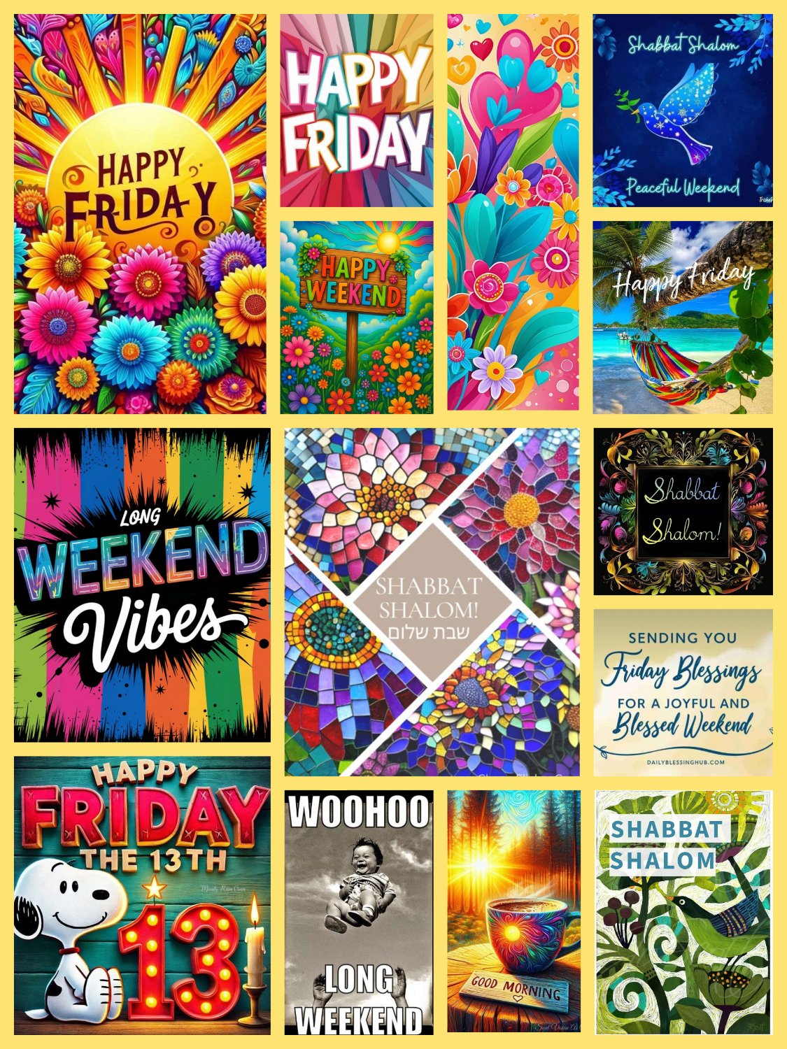 Solve Friday Greetings jigsaw puzzle online with 80 pieces