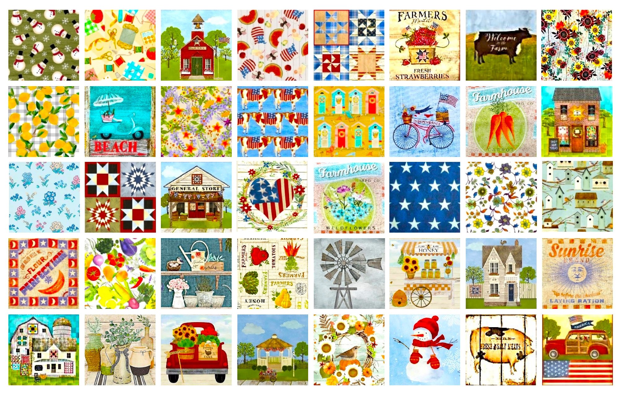 Solve PATCHWORK BETH ALBERT jigsaw puzzle online with 150 pieces