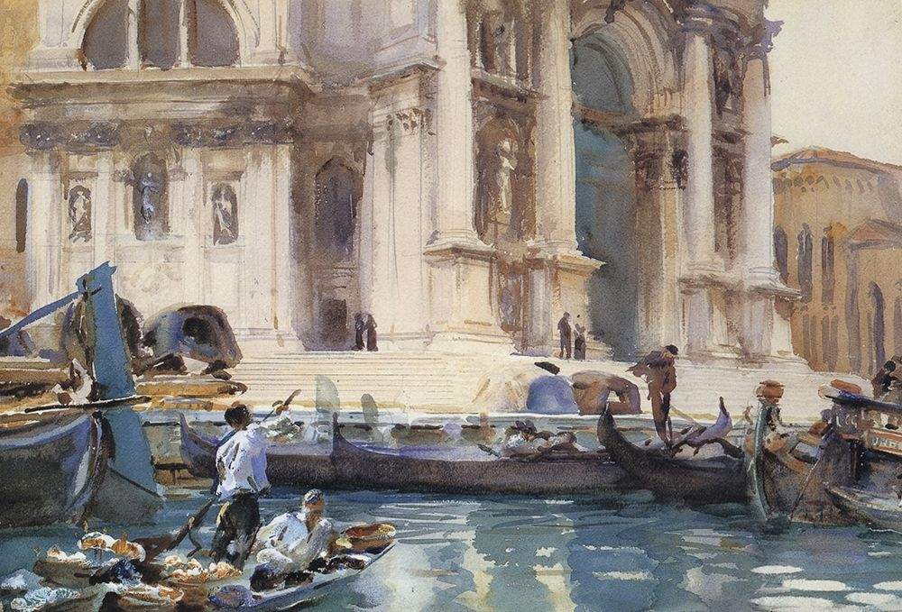 Solve John Singer Sargent—The Façade of La Salute, Venice, ca. 1903 ...