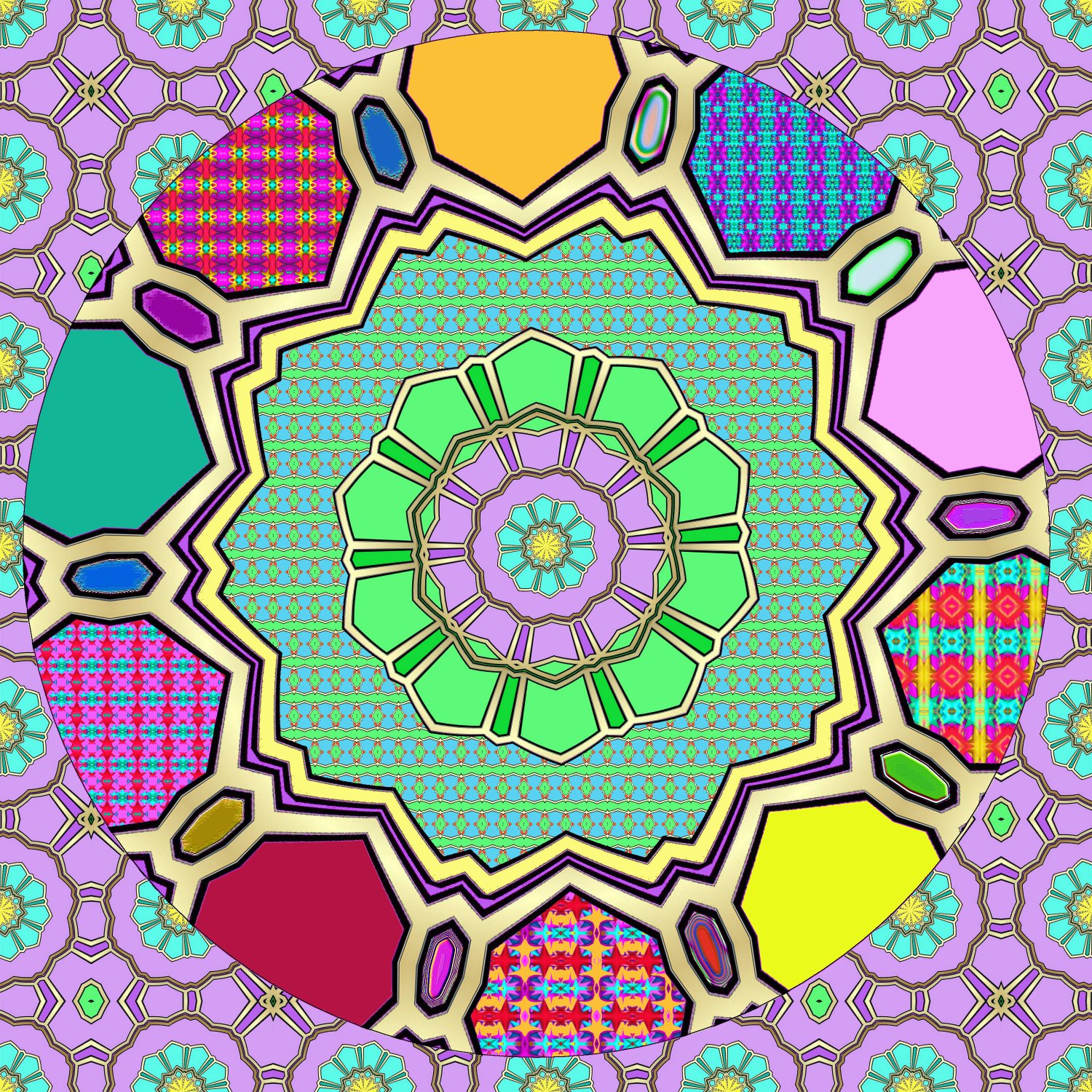 Solve CIRCULAR jigsaw puzzle online with 100 pieces
