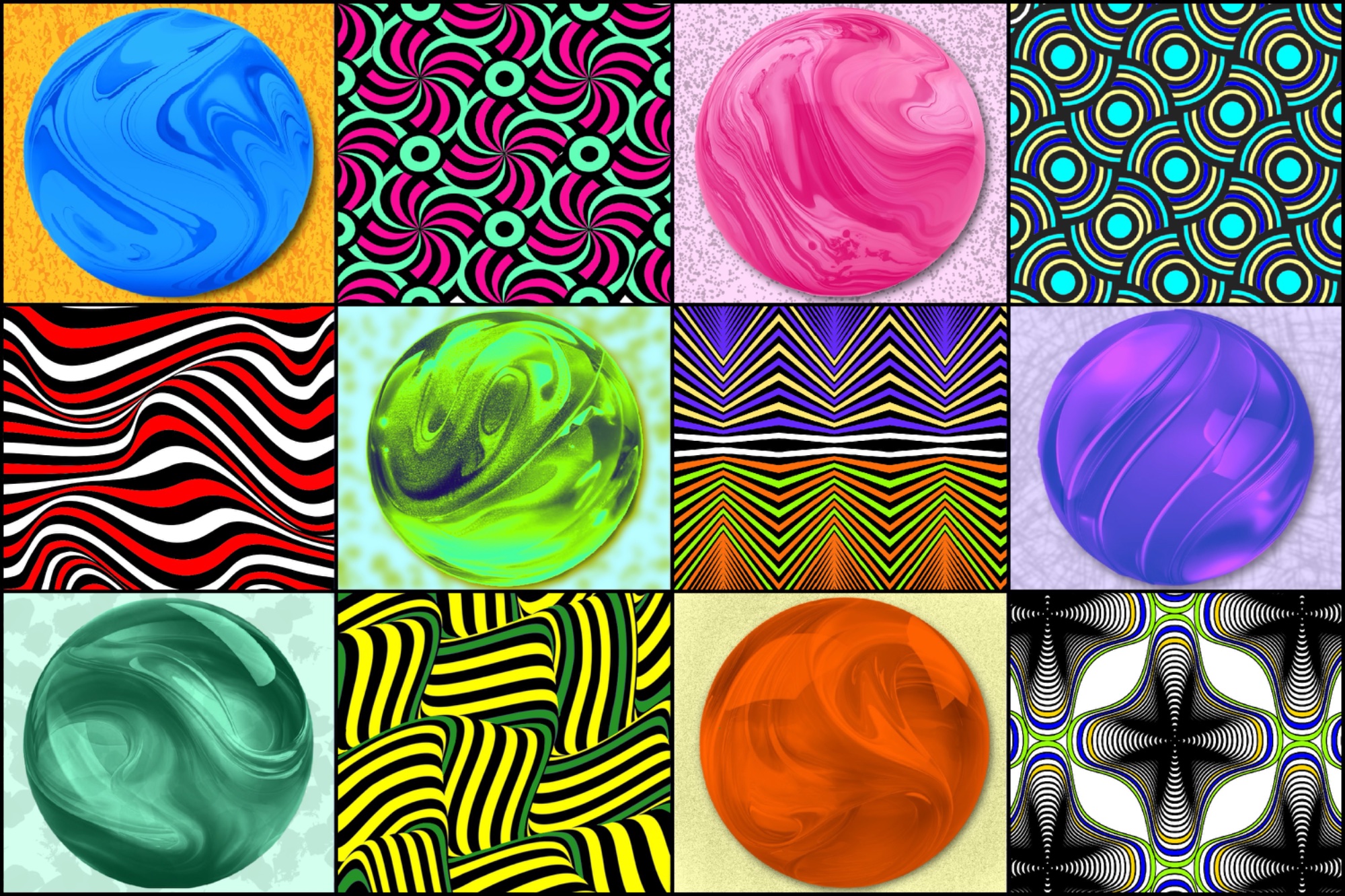 Solve Orbs and Optical Illusions jigsaw puzzle online with 117 pieces