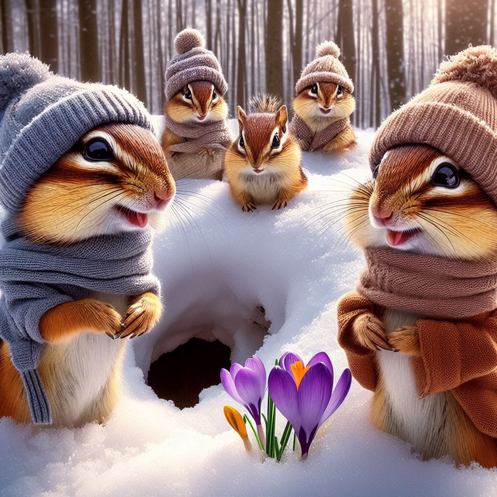 Solve Chipmunk chatter jigsaw puzzle online with 64 pieces