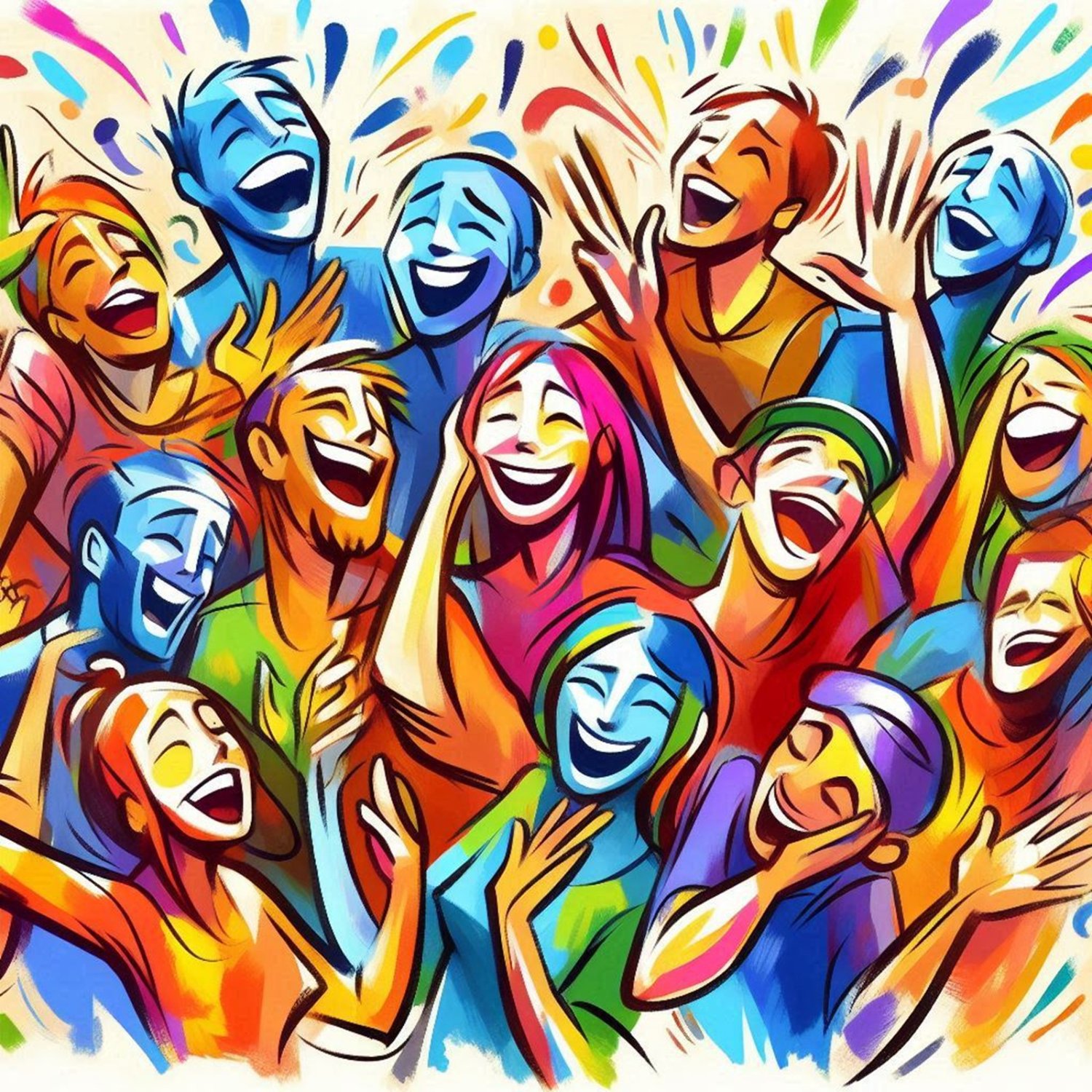 Solve Laughter (resizable 9 to 600 pieces) jigsaw puzzle online with 81 ...