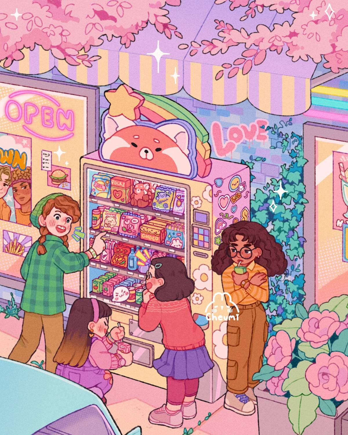 Solve Snack break 🧃🌸 by @_Cheumi jigsaw puzzle online with 352 pieces