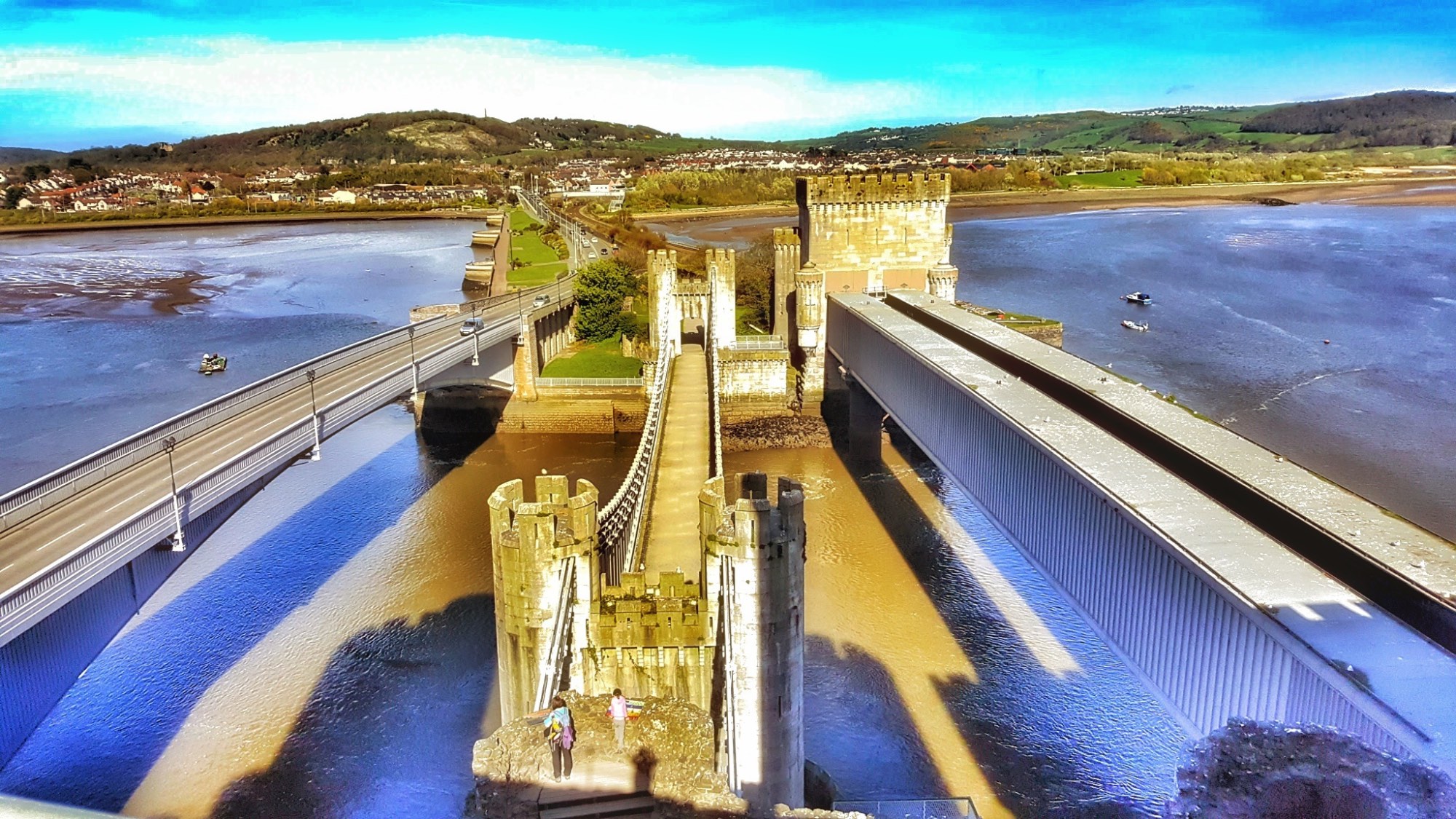 Solve Three bridges in Conwy, North Wales!! jigsaw puzzle online with ...