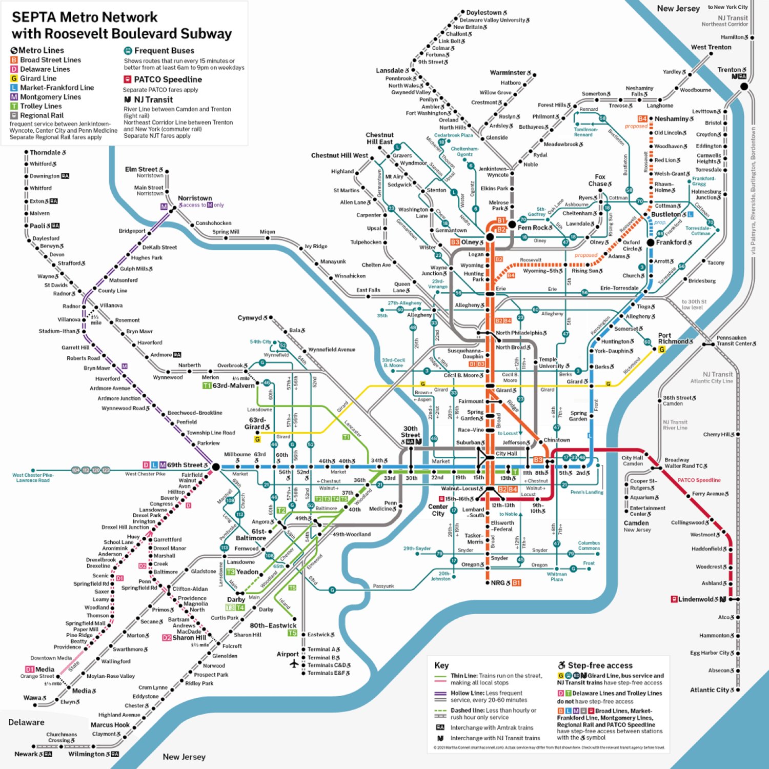 Solve SEPTA Map jigsaw puzzle online with 600 pieces