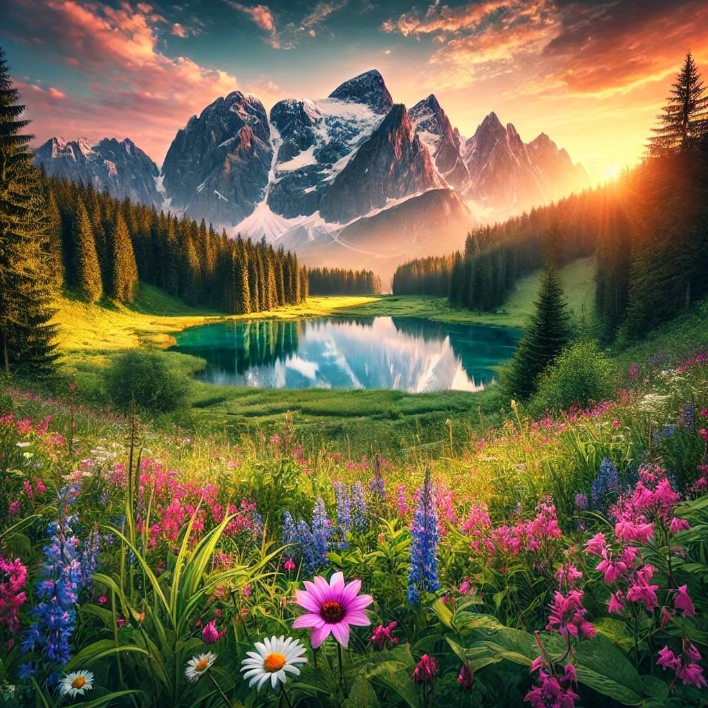 Solve Fantasy landscape jigsaw puzzle online with 81 pieces