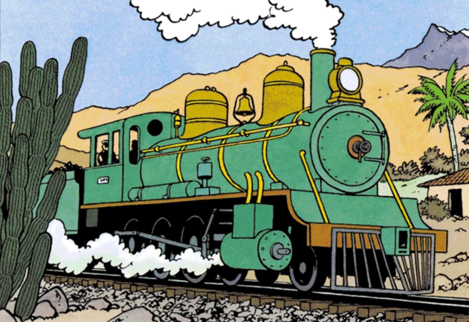 Solve A Train In South America: Tintin And Captain Haddock Aboard ...