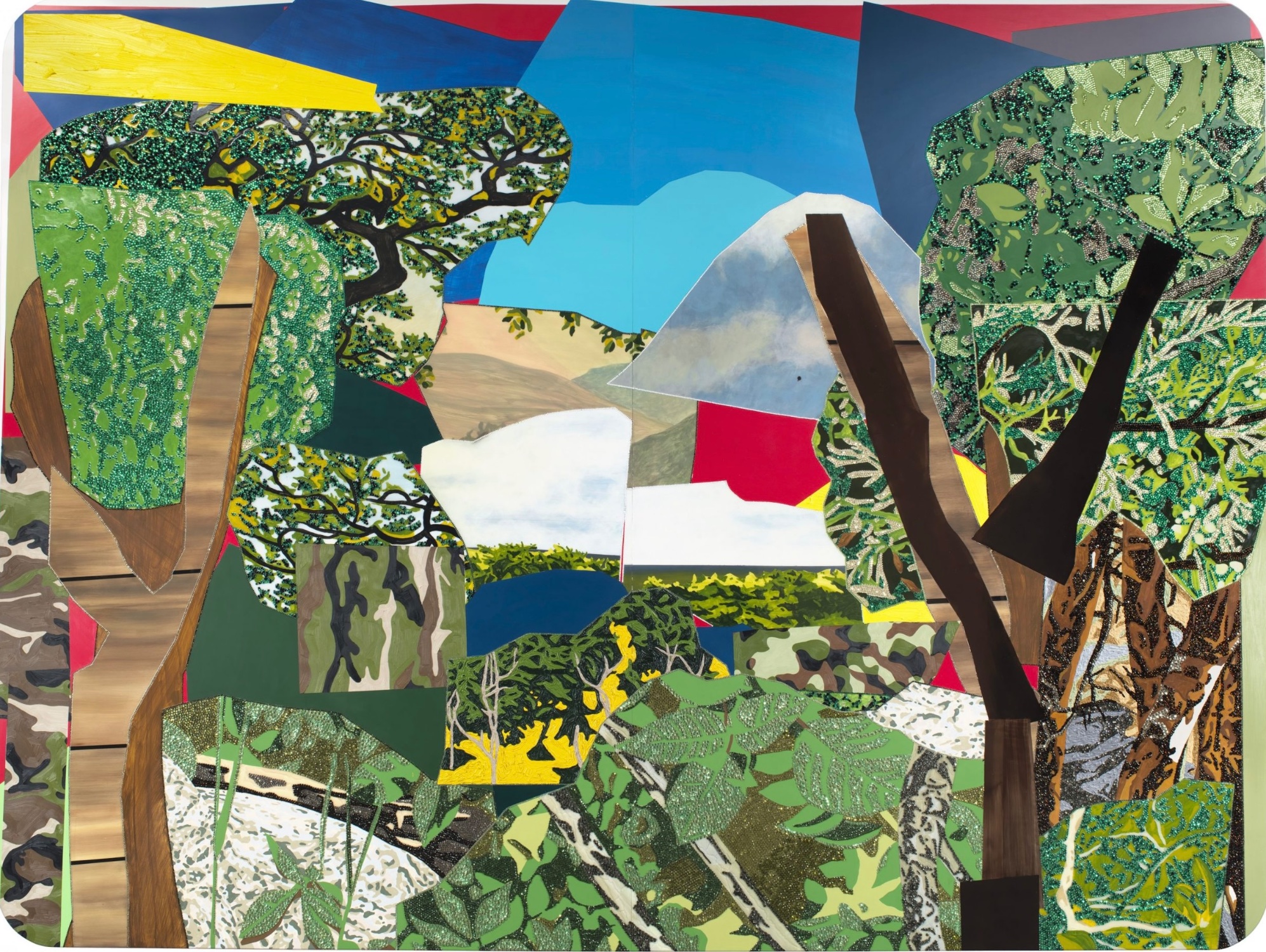 Solve Landscape with Camouflage, Mickalene Thomas, 2012 jigsaw puzzle ...