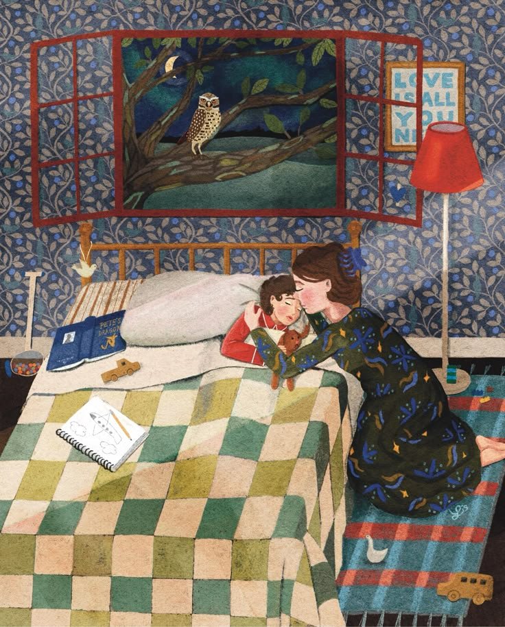 Solve One More Kiss Goodnight jigsaw puzzle online with 80 pieces