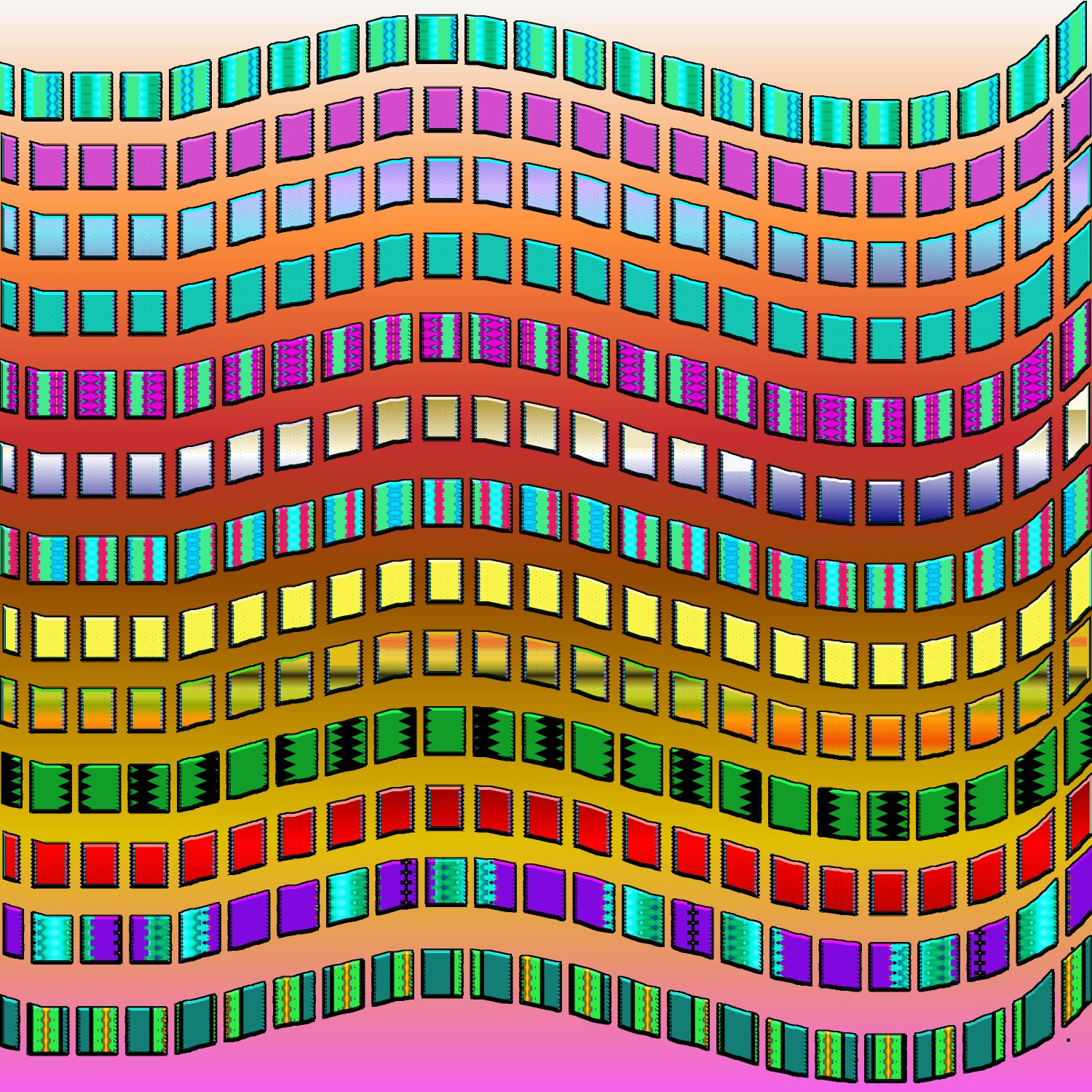 Solve WAVE WALL jigsaw puzzle online with 400 pieces