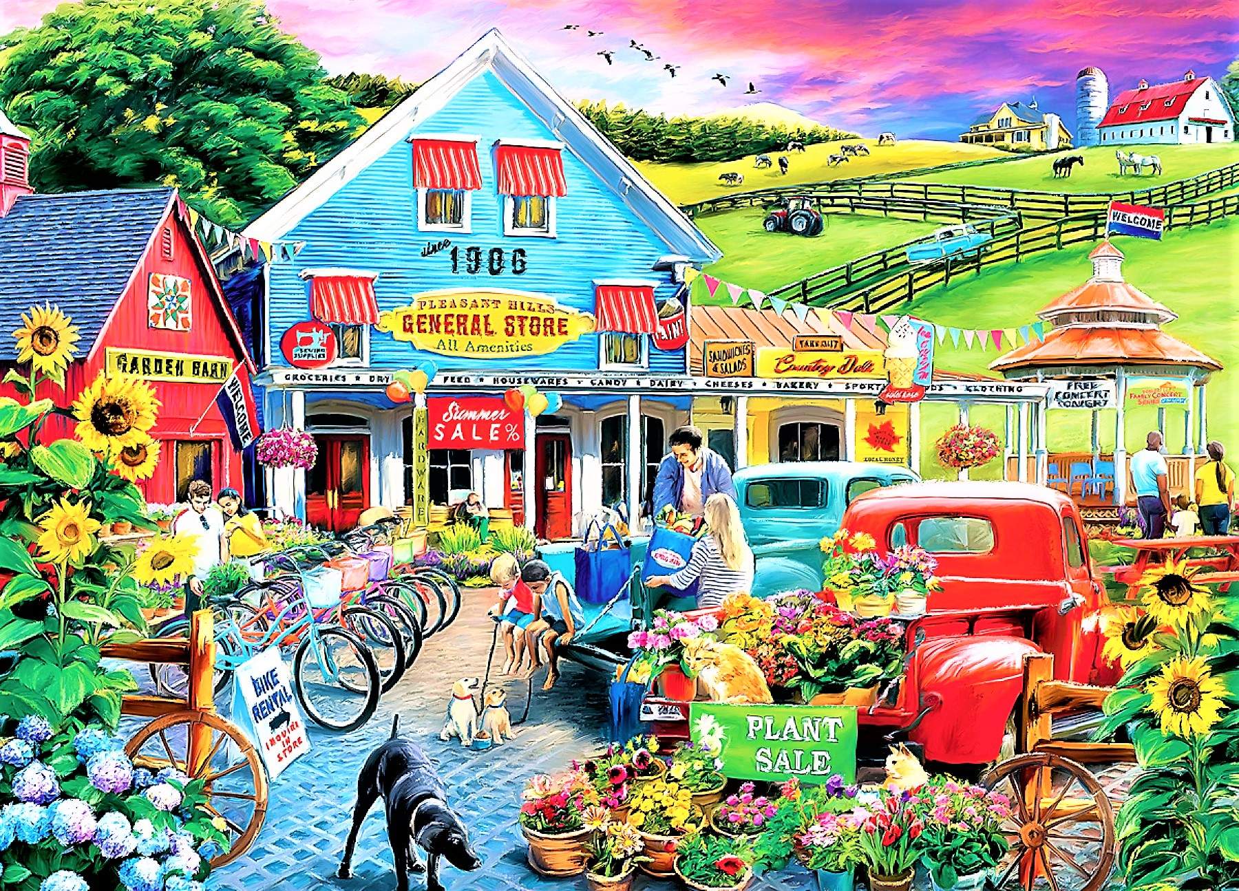 Solve Pleasant Hills General Store jigsaw puzzle online with 352 pieces