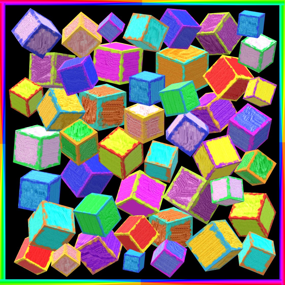 Solve 3d Rainbow Messy Boxes - resize to 342 jigsaw puzzle online with ...