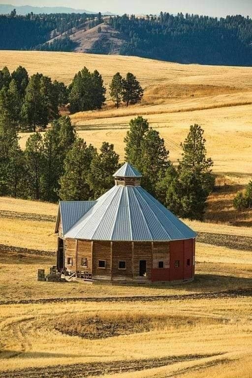 Solve round barn jigsaw puzzle online with 96 pieces