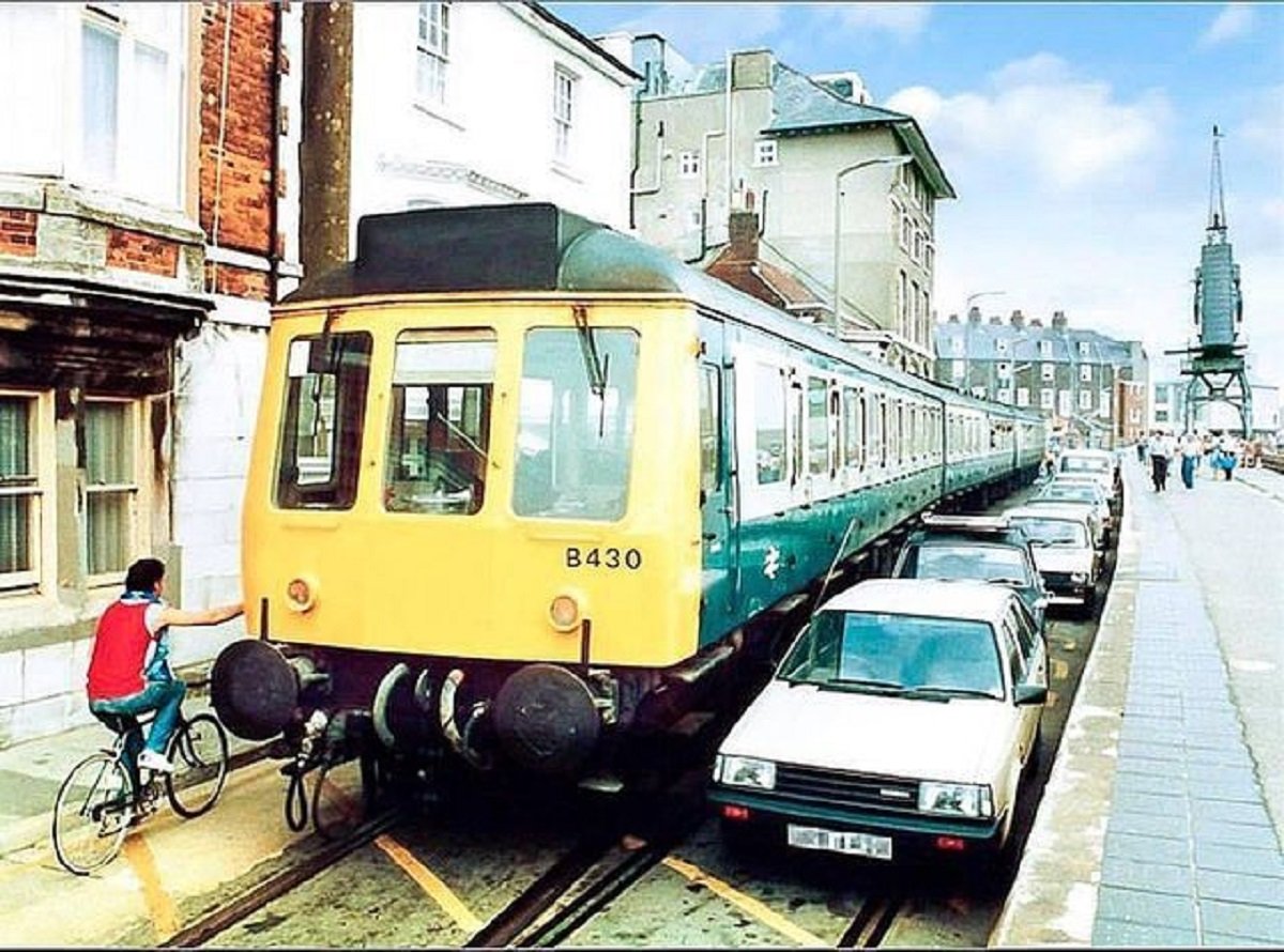 Solve DMU Class 117 B430 bringing up the rear at Weymouth. jigsaw ...