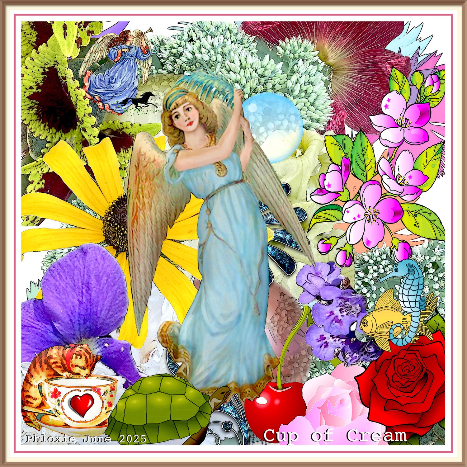 Solve Cup of Cream jigsaw puzzle online with 100 pieces