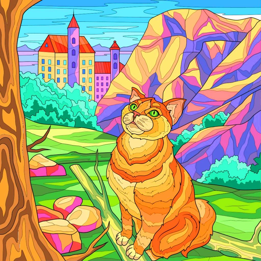 Jigsaw Puzzle | 19 Color Painting | 64 pieces | Jigidi