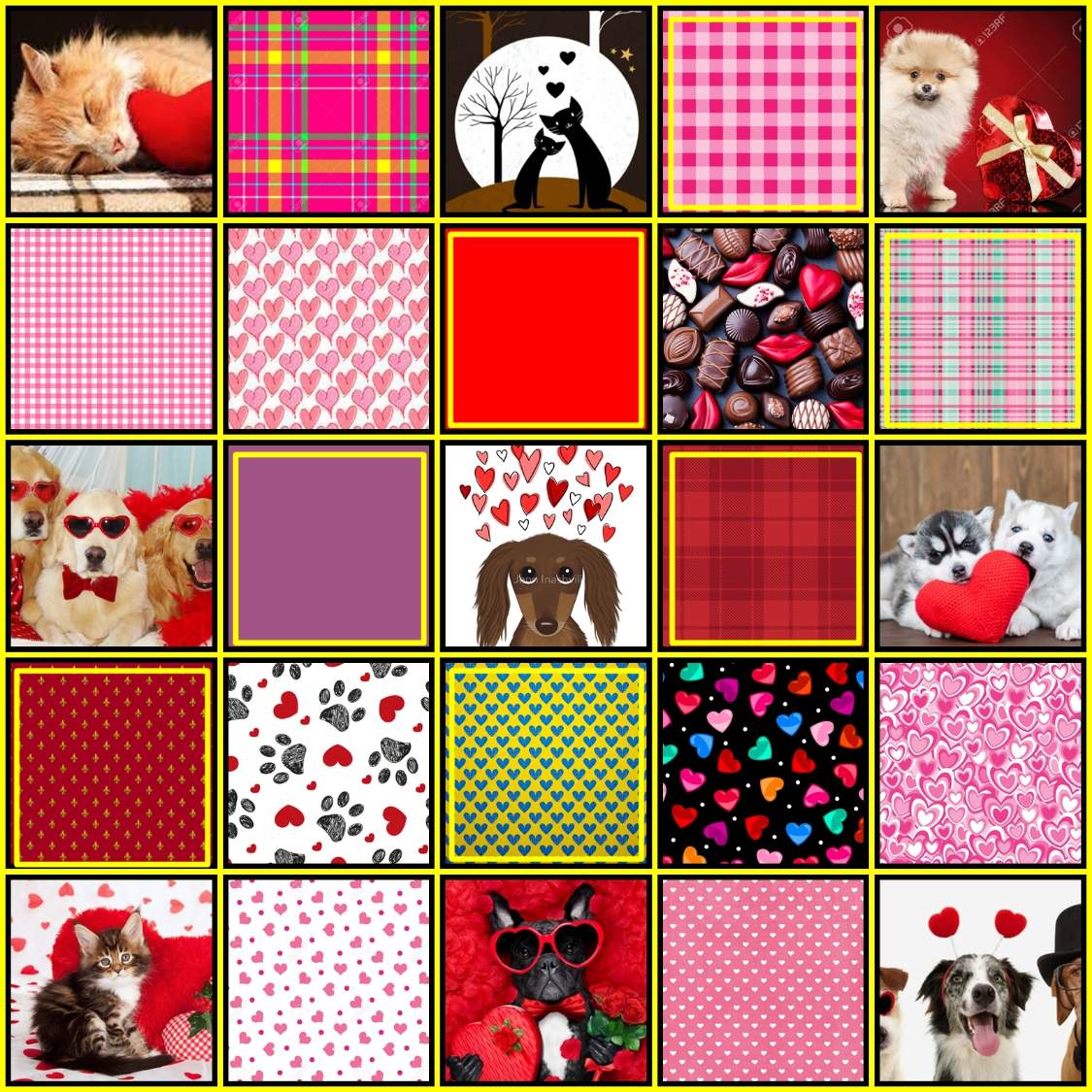 Solve Puppy Love - Happy Valentine's Day jigsaw puzzle online with 81 ...