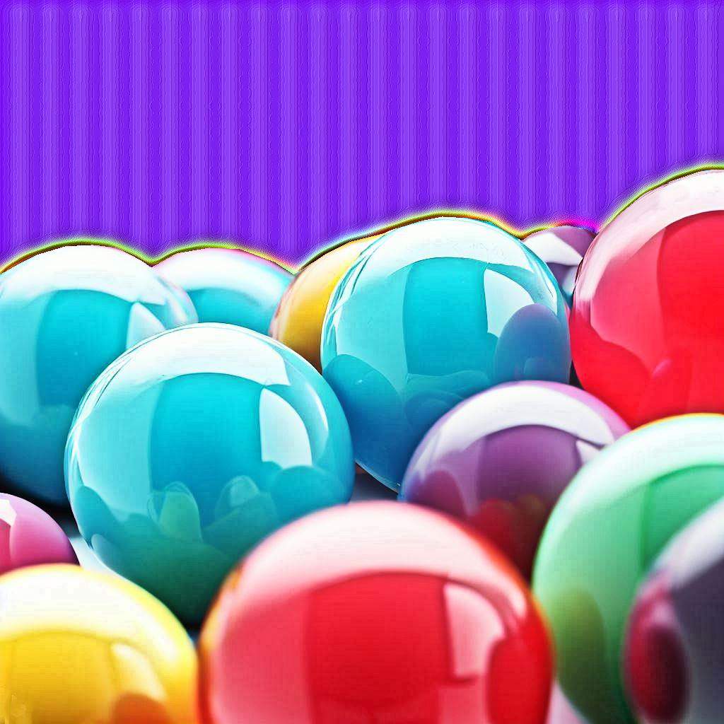 Solve COLOURED BALLS jigsaw puzzle online with 100 pieces