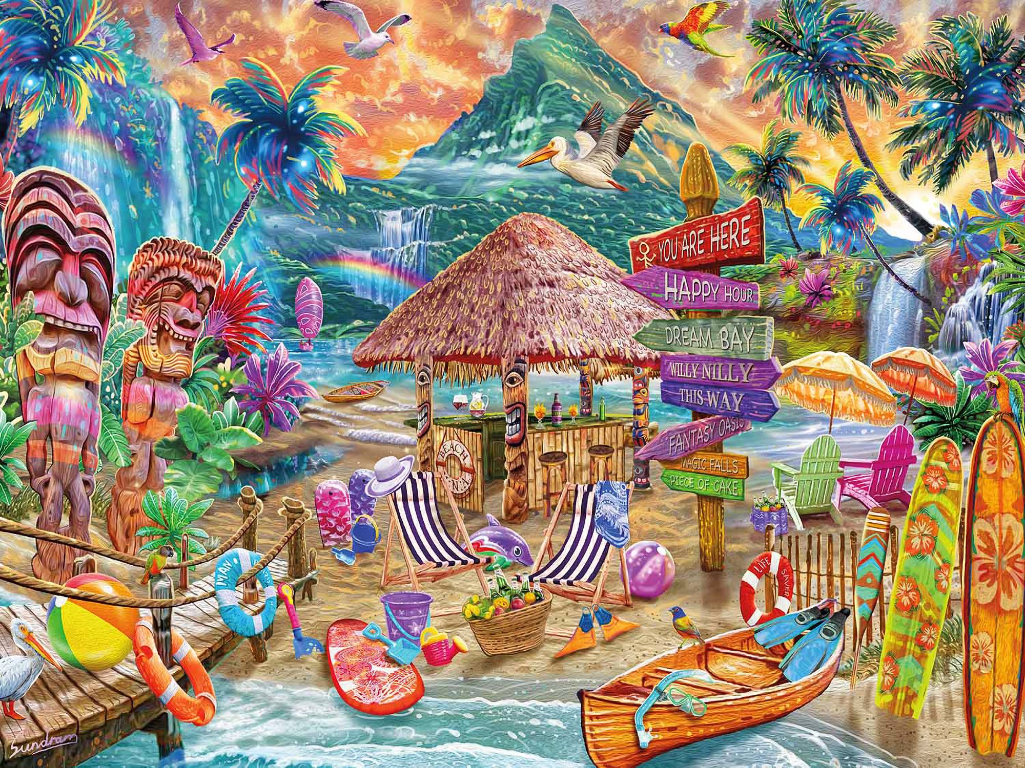 Solve Oasis Fantasy jigsaw puzzle online with 352 pieces
