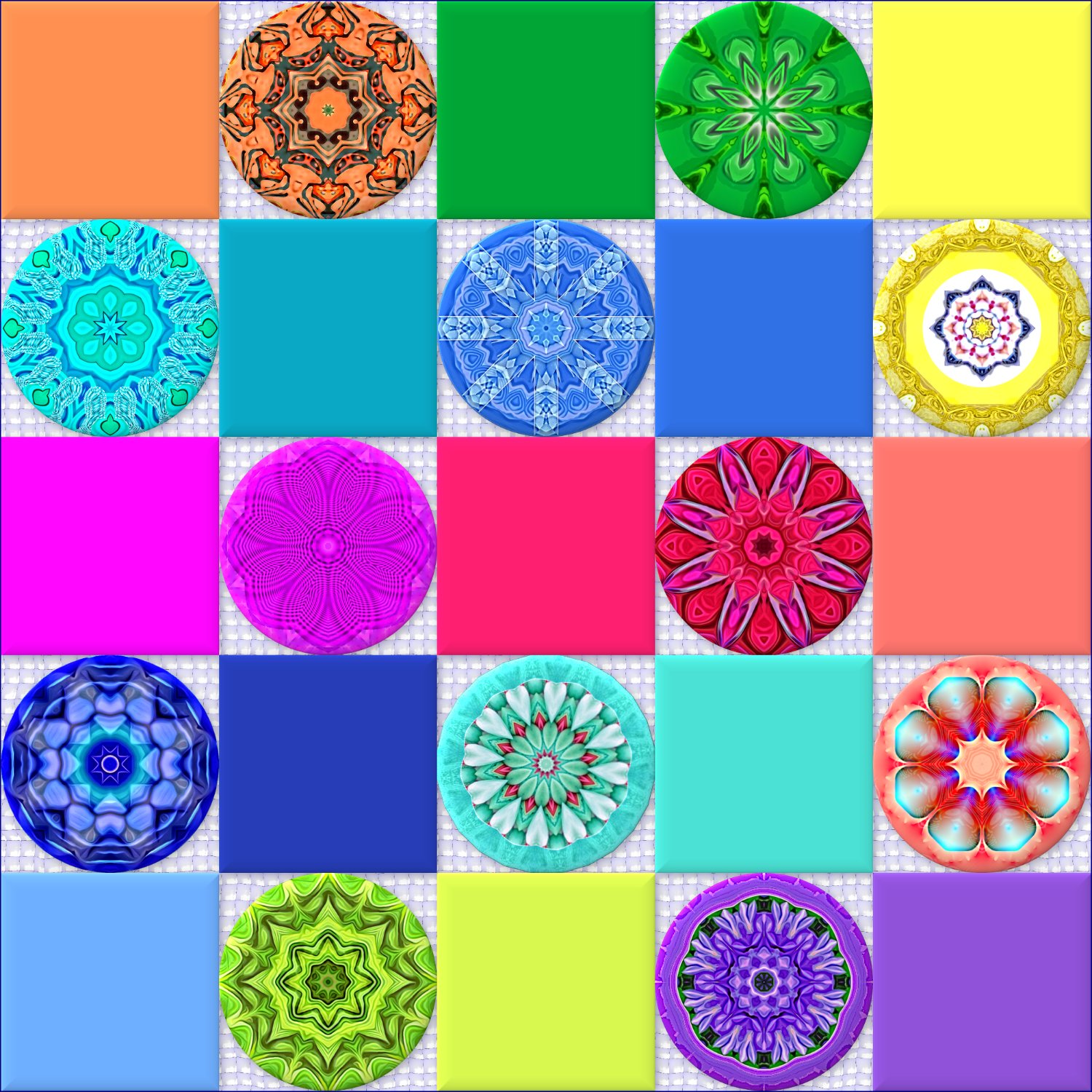 Solve Kaleido Tiles 4 jigsaw puzzle online with 400 pieces