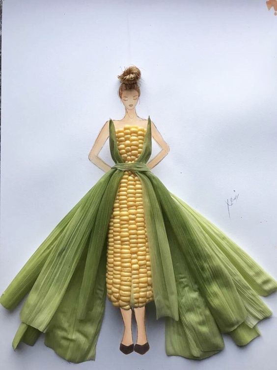 Solve A corn dress jigsaw puzzle online with 20 pieces