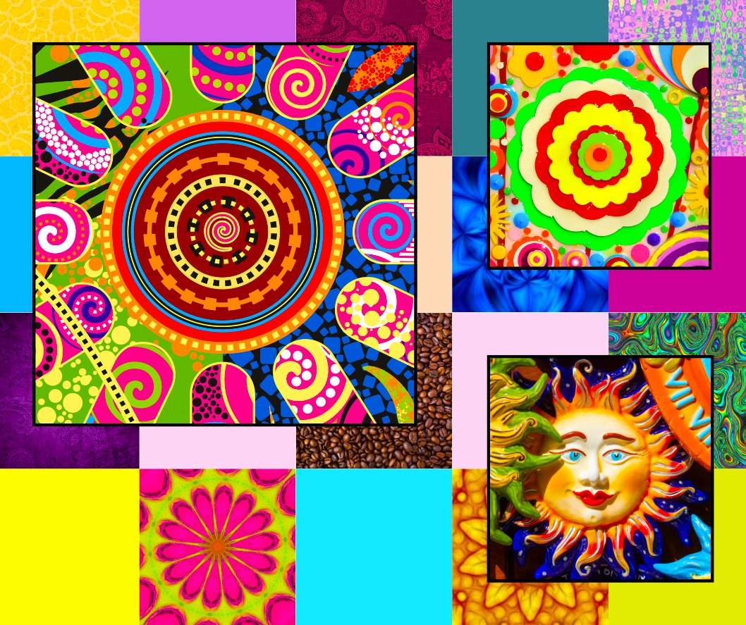 Solve Pattern mashup jigsaw puzzle online with 120 pieces