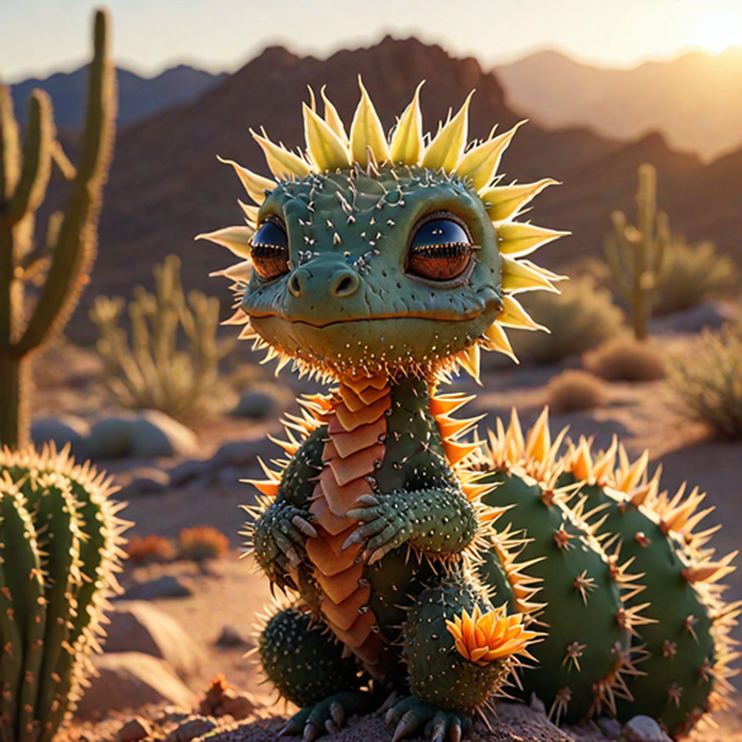 Solve Cactus Dragon jigsaw puzzle online with 506 pieces