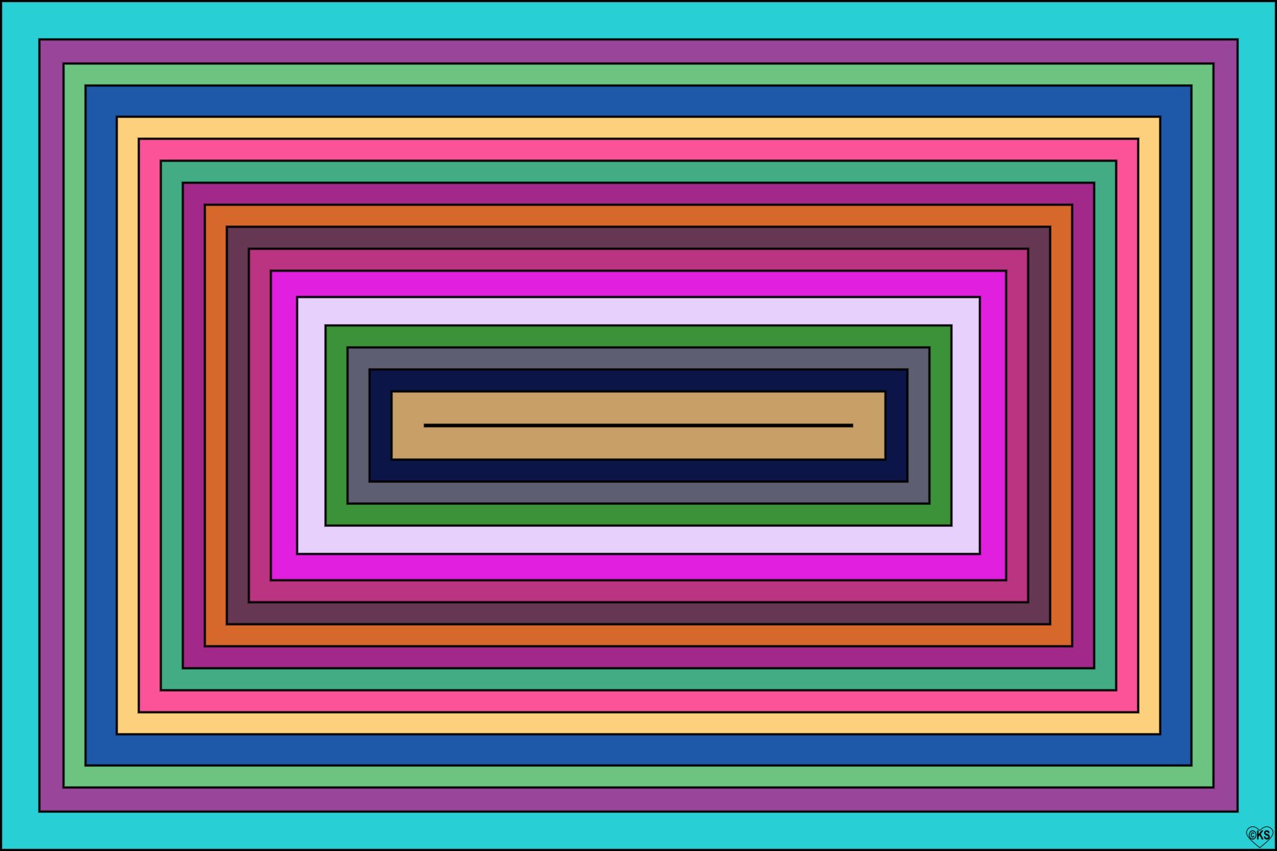 Solve Concentric Rectangles!! ~ H jigsaw puzzle online with 600 pieces