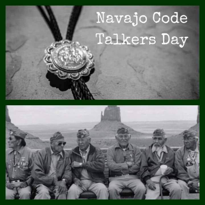 Solve Navajo Code Talkers Day jigsaw puzzle online with 9 pieces