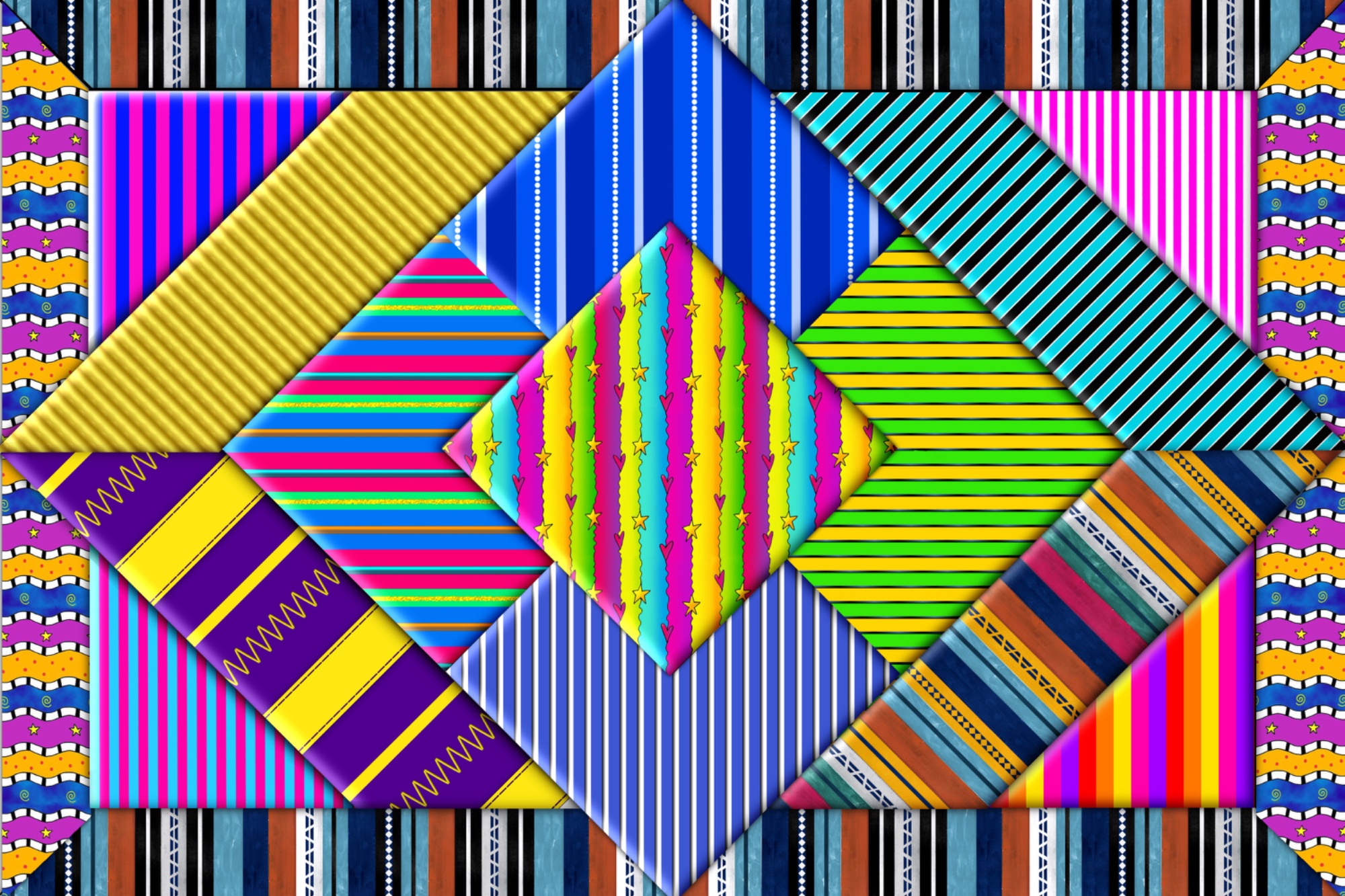 Solve A Surfeit of Stripes 😊 jigsaw puzzle online with 600 pieces
