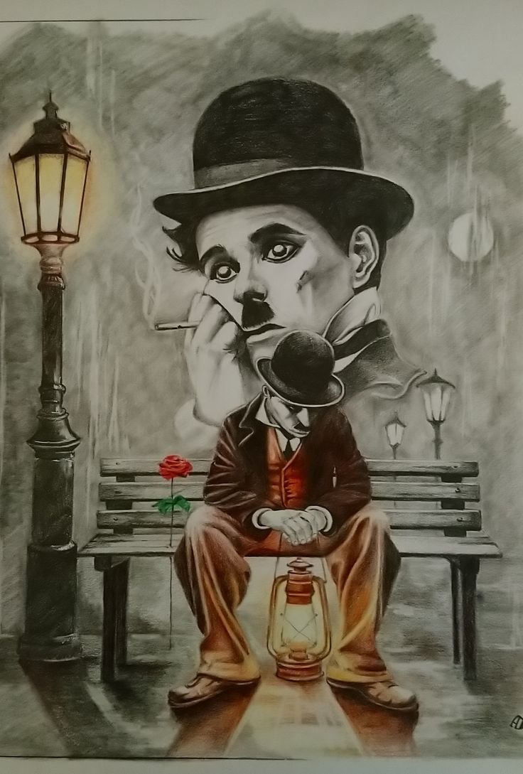 Solve Charlie Chaplin jigsaw puzzle online with 117 pieces