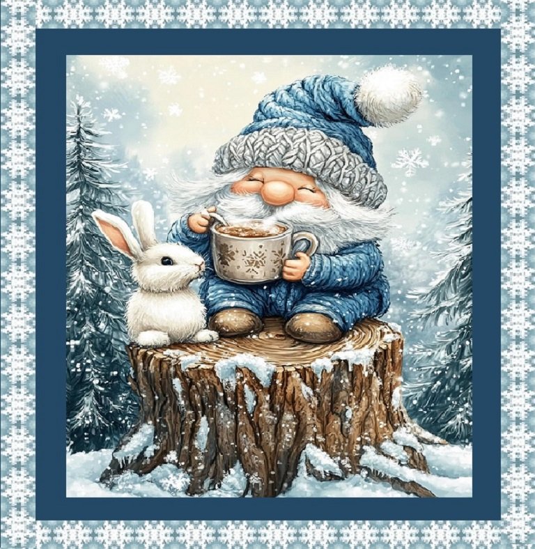 Solve Hot Chocolate With A Friend jigsaw puzzle online with 49 pieces