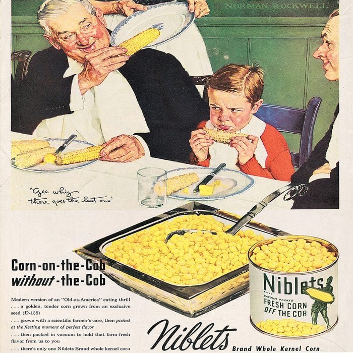 Solve Green Giant Corn Niblets 1950s jigsaw puzzle online with 121 pieces