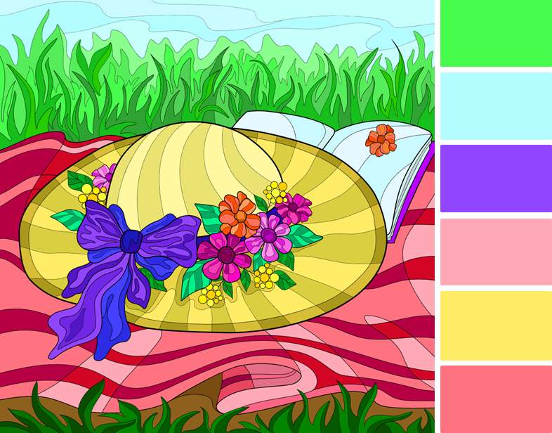 Solve Color Palette 27 jigsaw puzzle online with 108 pieces
