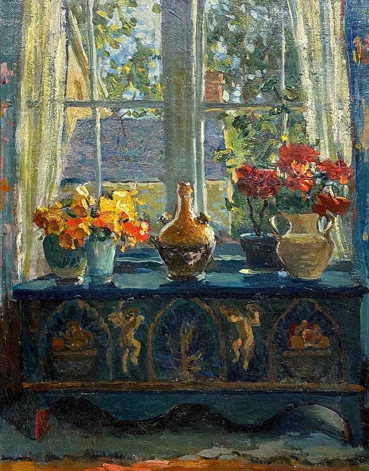 Solve Matilda Browne (American, 1869–1947), Sunny Window jigsaw puzzle ...