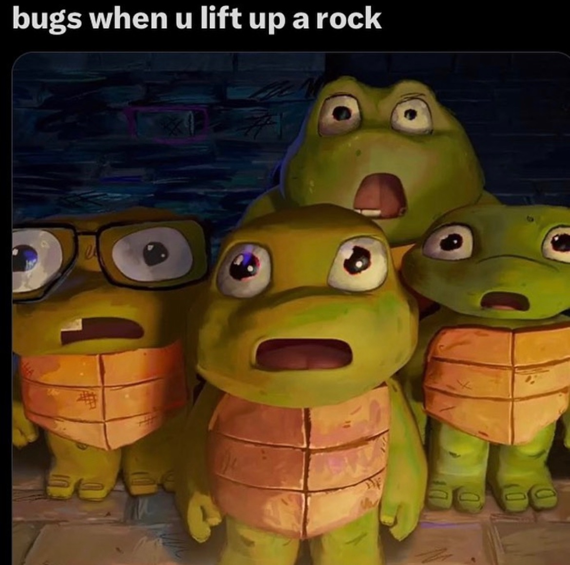 Solve Bugs When You Lift Up a Rock meme tmnt jigsaw puzzle online with ...