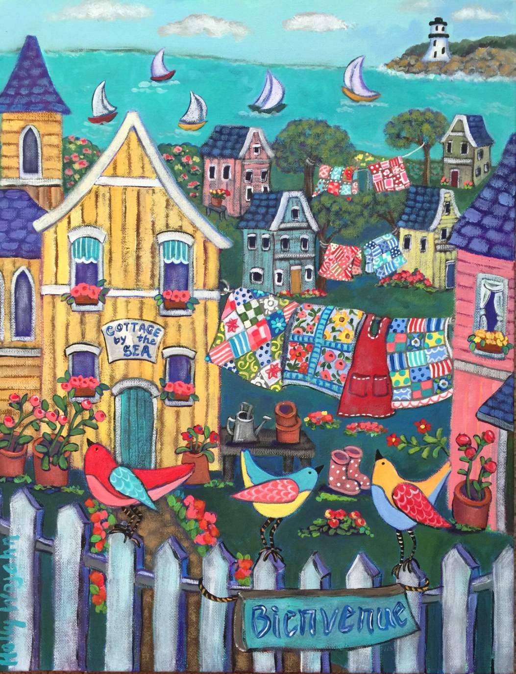 Solve Little Village jigsaw puzzle online with 88 pieces