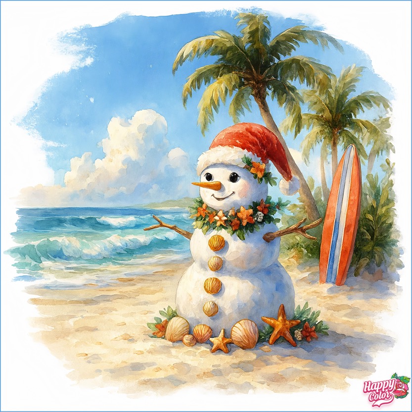Solve Snowman's Paradise jigsaw puzzle online with 25 pieces