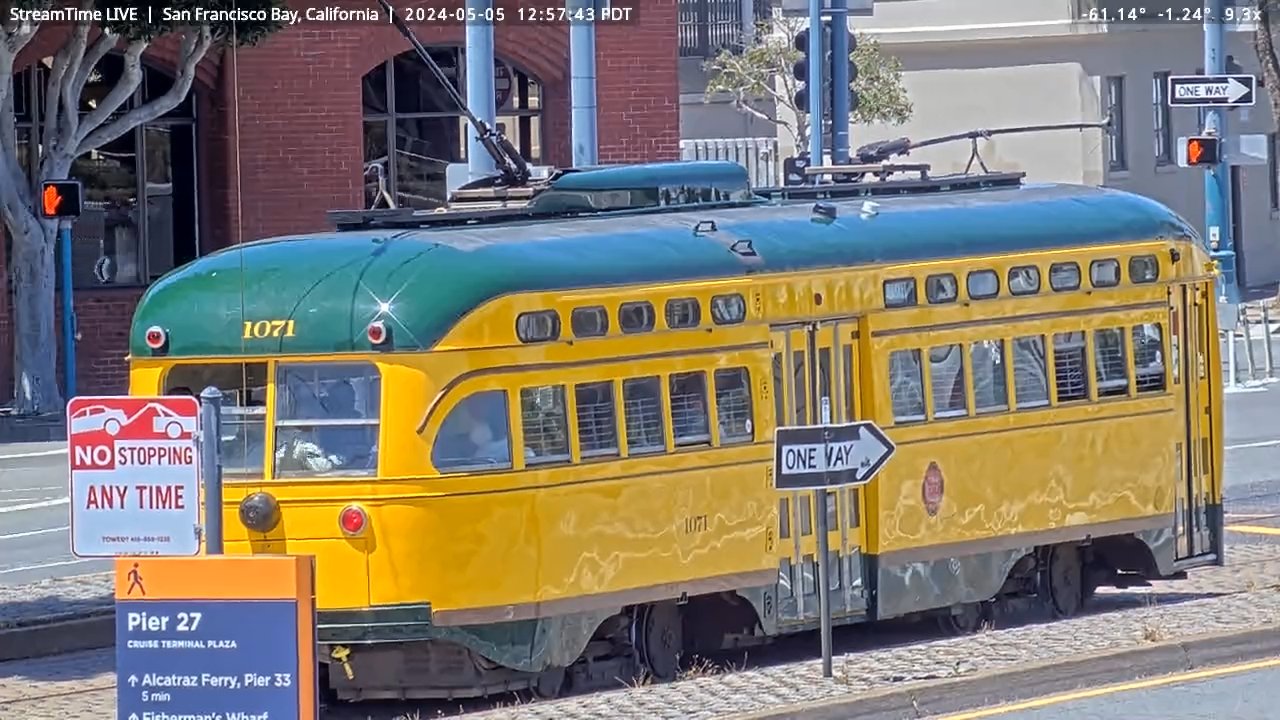 Solve Streetcar, SFB 5-5-24 jigsaw puzzle online with 84 pieces