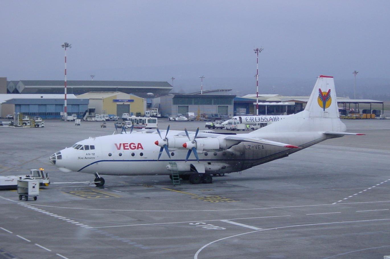Solve LZ-VEA Antonov An-12BP, VEGA AIR, EAP Basel - Mulhouse 2001 ...