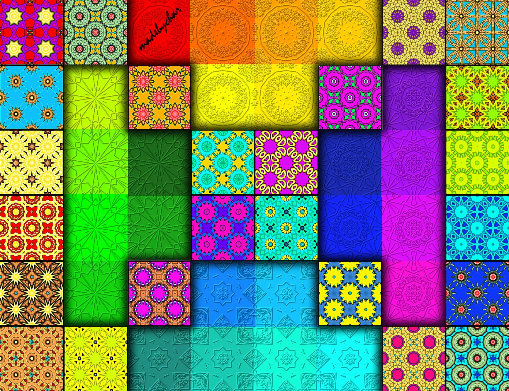 Solve Patterned all over... jigsaw puzzle online with 192 pieces