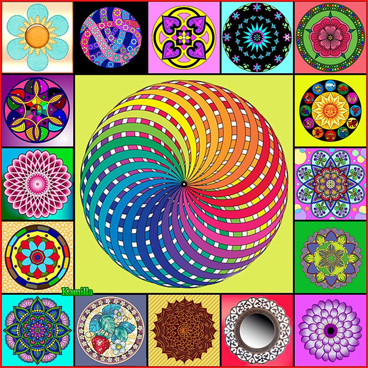 Solve Mandalas jigsaw puzzle online with 225 pieces