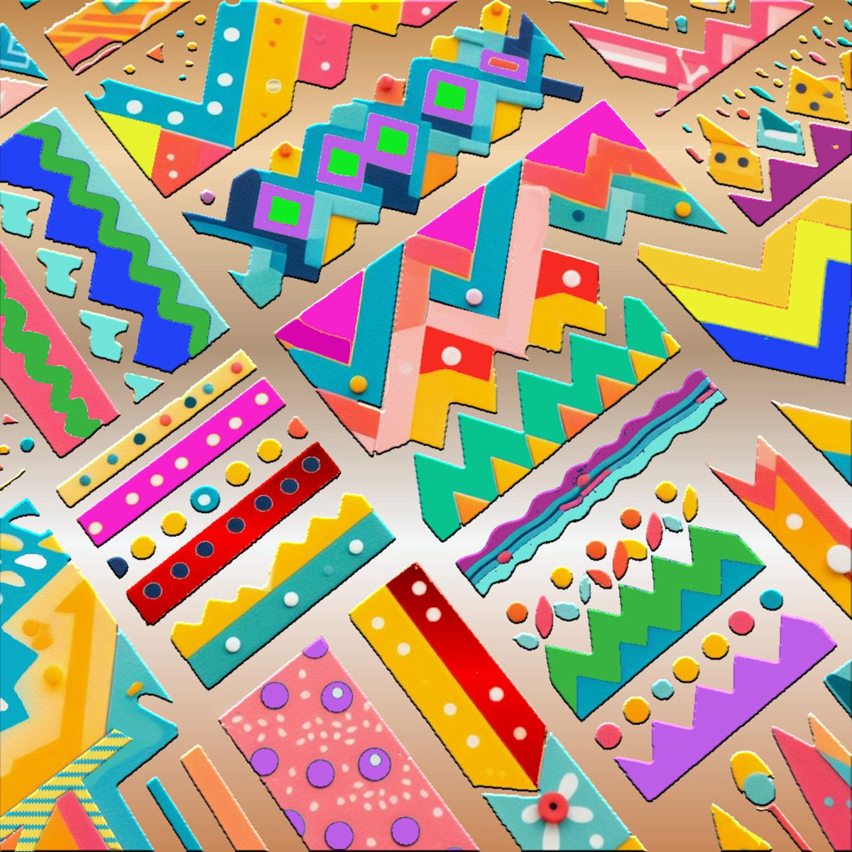 Solve STRANGE PATTERNS jigsaw puzzle online with 36 pieces