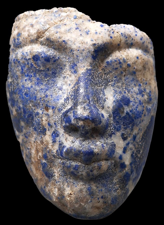 Solve Blue Face of king Akhenaten made from Lapis Lazuli jigsaw puzzle ...