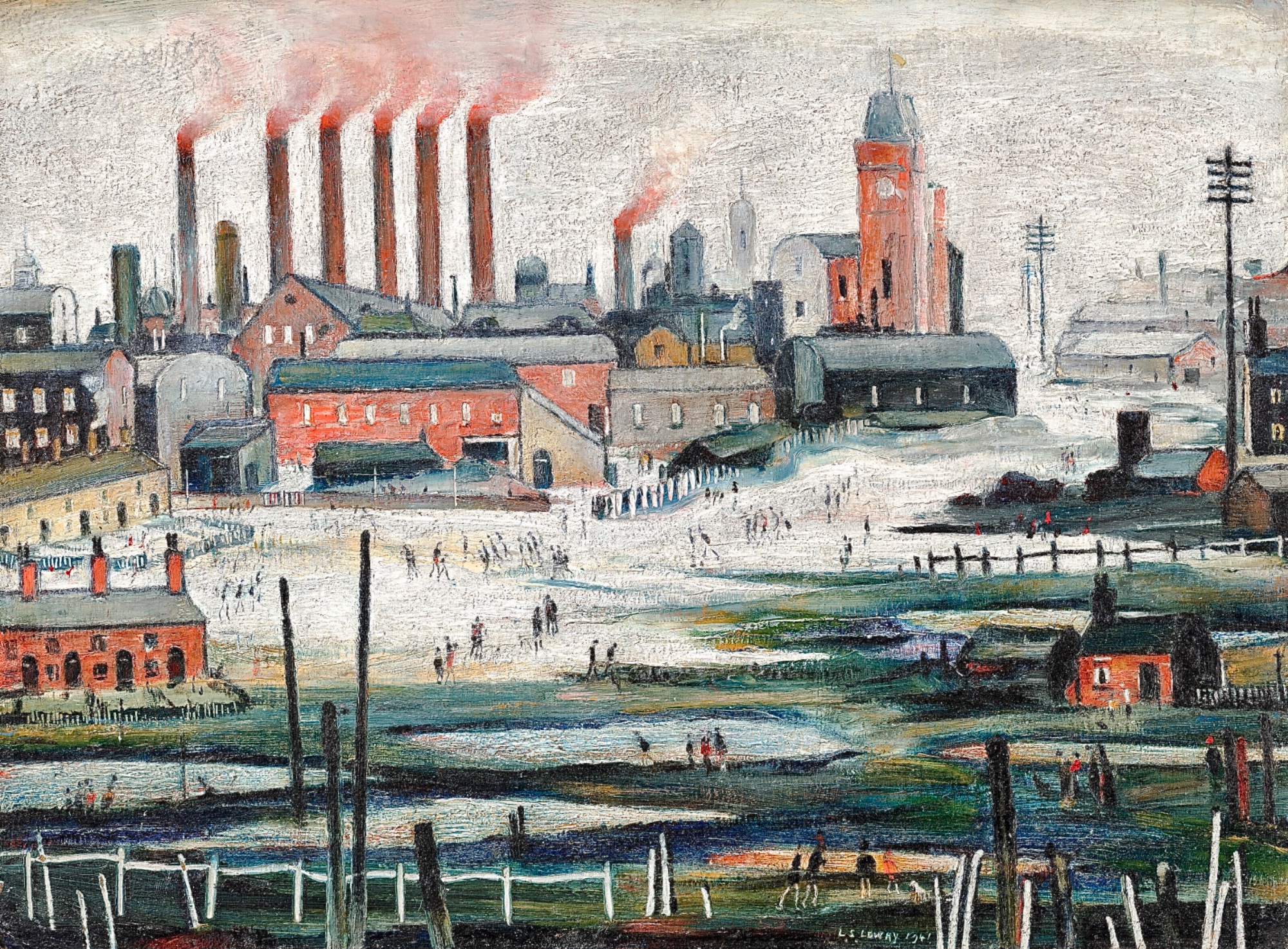 Solve Iron Works, 1941, Laurence Stephen Lowry, R.A. (1887-1976) jigsaw ...